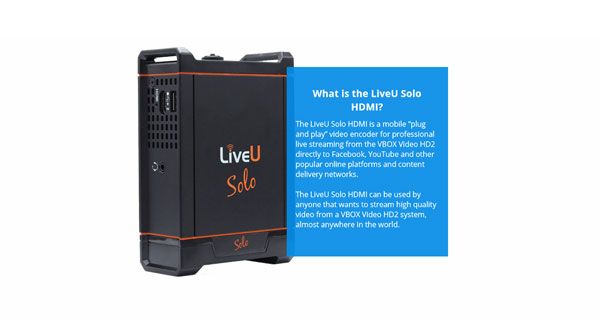 LiveU Solo Professional-grade Wireless Video Encoder